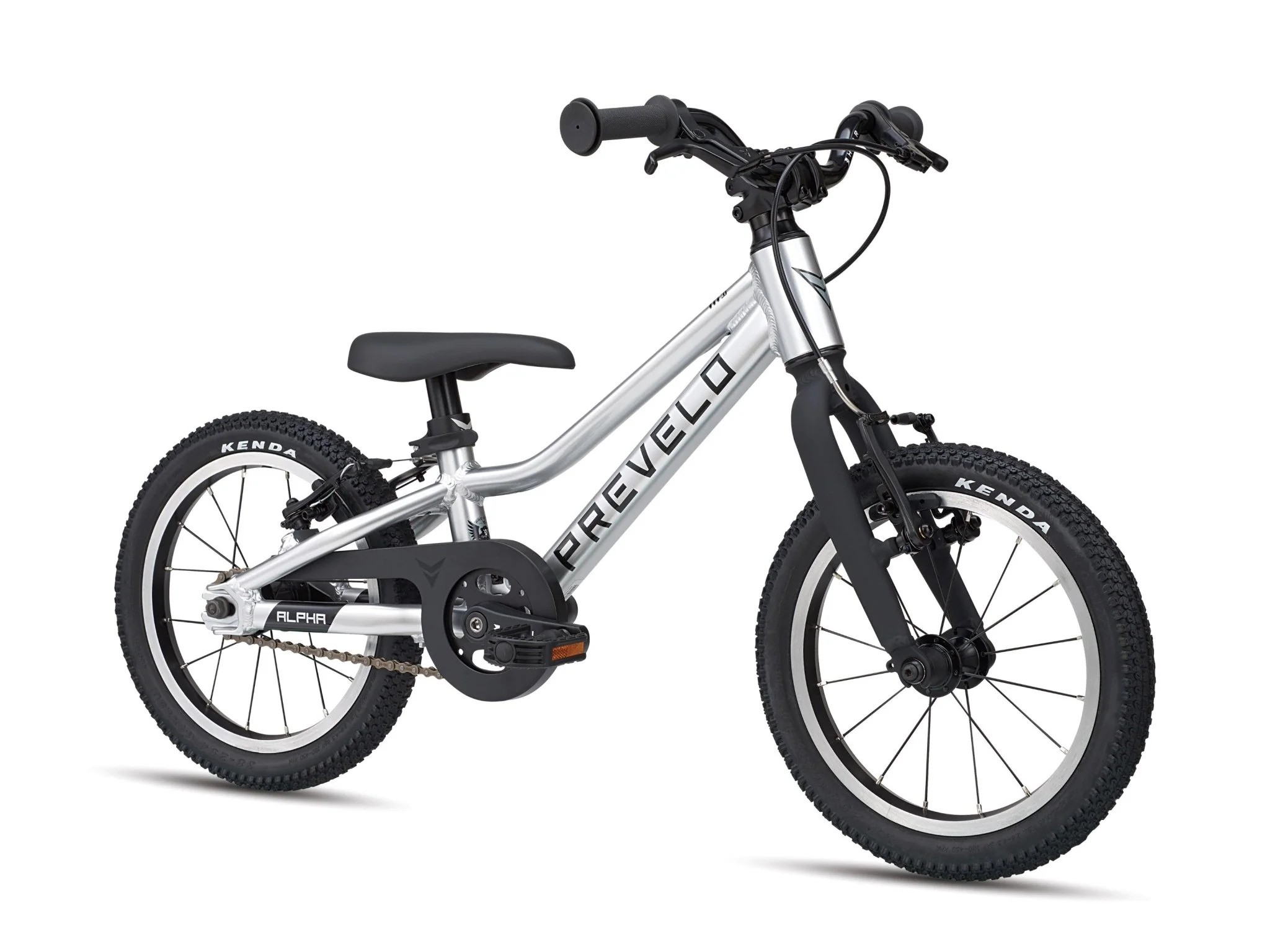 Prevelo Alpha One Kids Bike 14 inch Speed Silver | Bike Life Supply Co | bikelife.co.nz